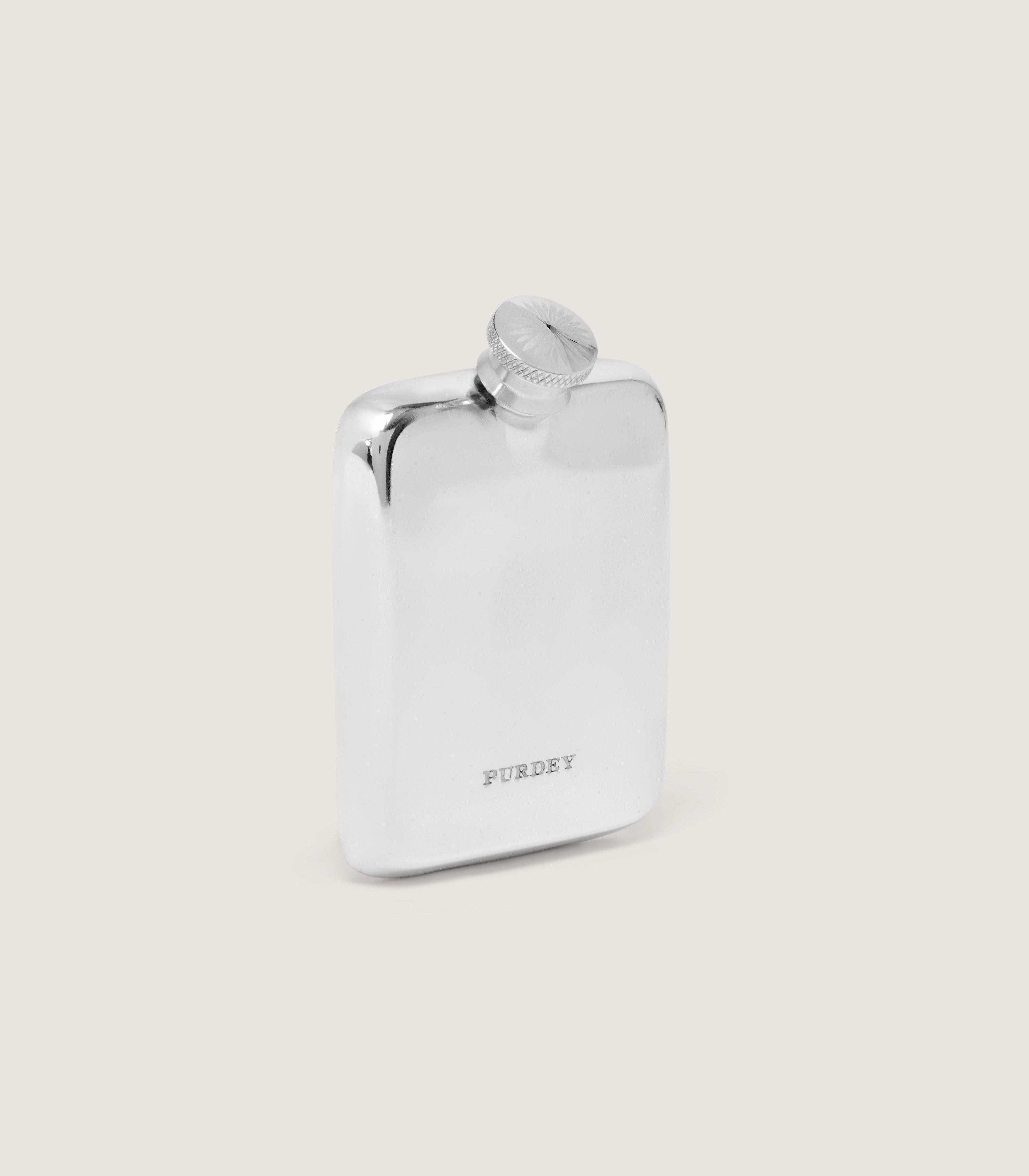 Purdey | Gifts | Shirt Flask With Funnel In Pewter