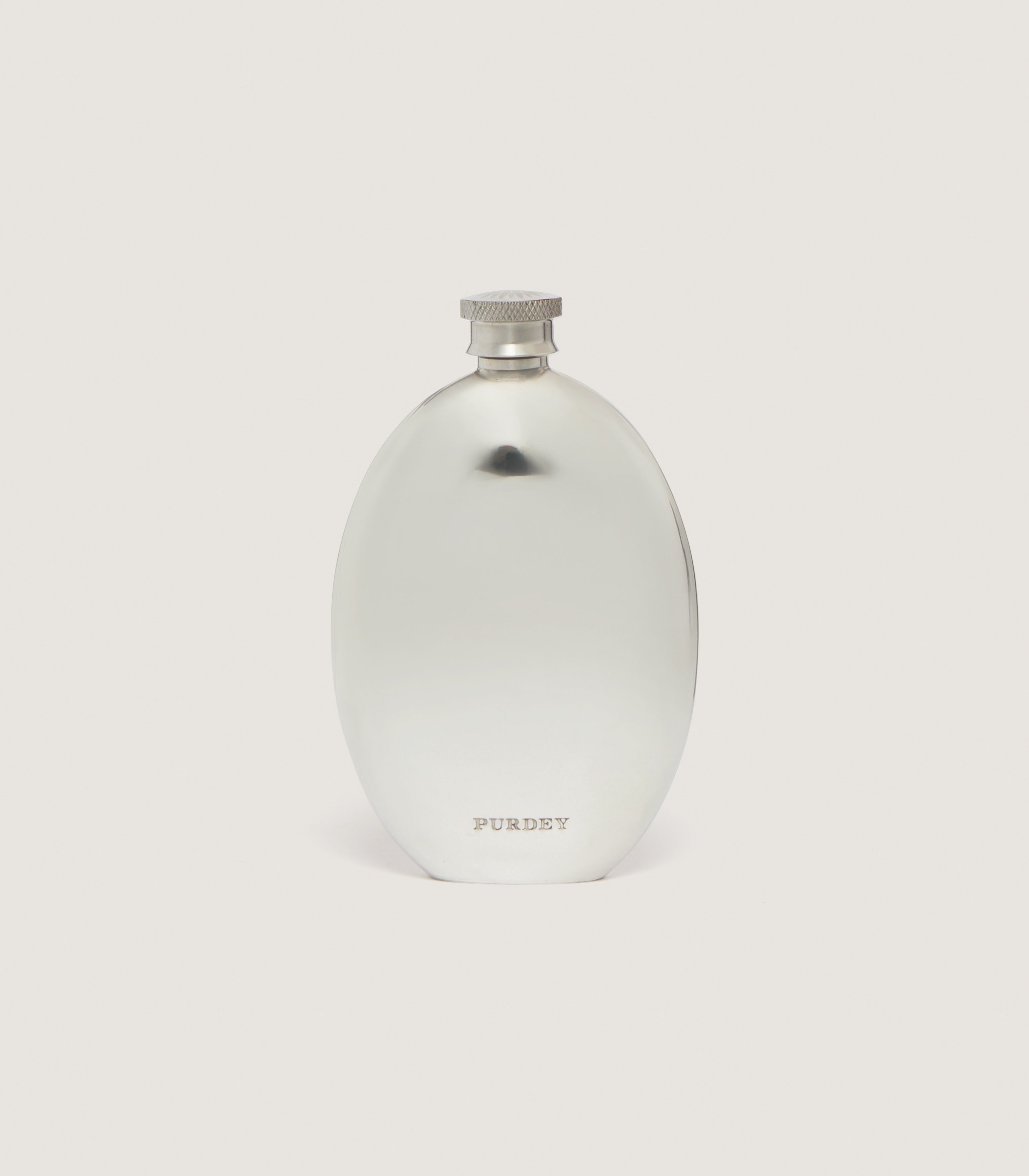 Purdey | Field | Oval Pewter Flask In Pewter