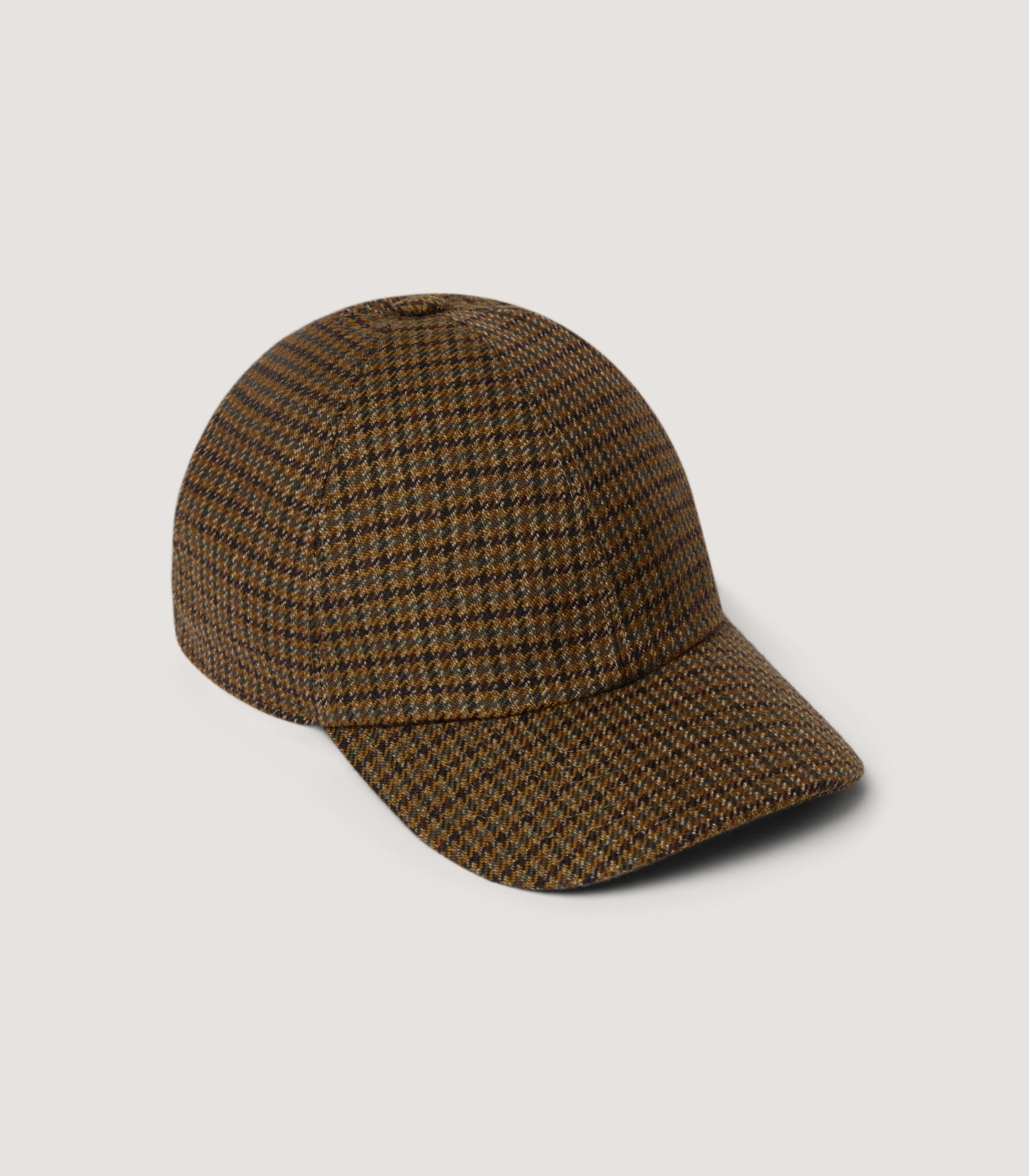 Small Check Baseball Cap in Clay – Purdey