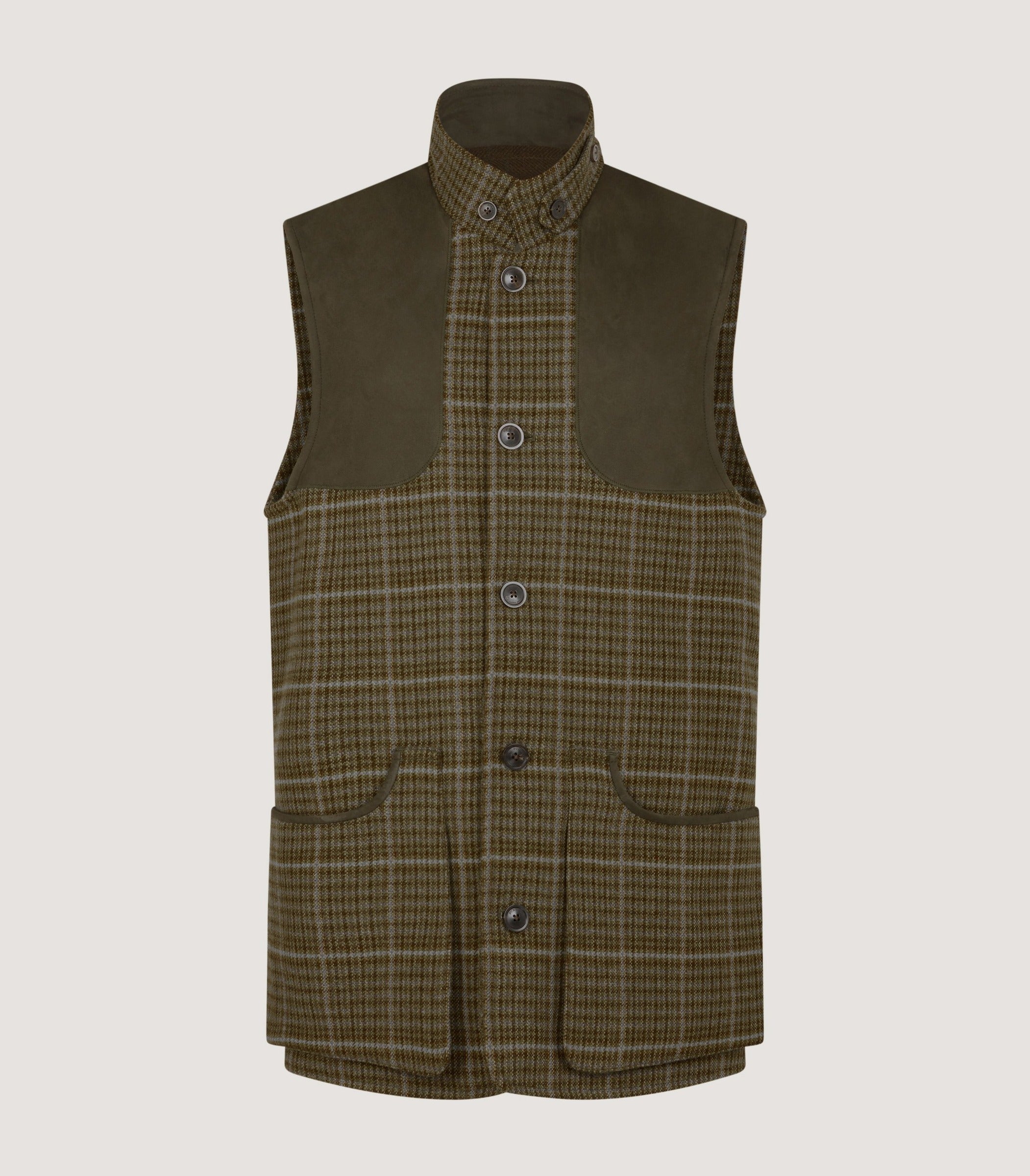 Purdey | Vests | Men's Tom Purdey High Collar Tweed Shooting Vest