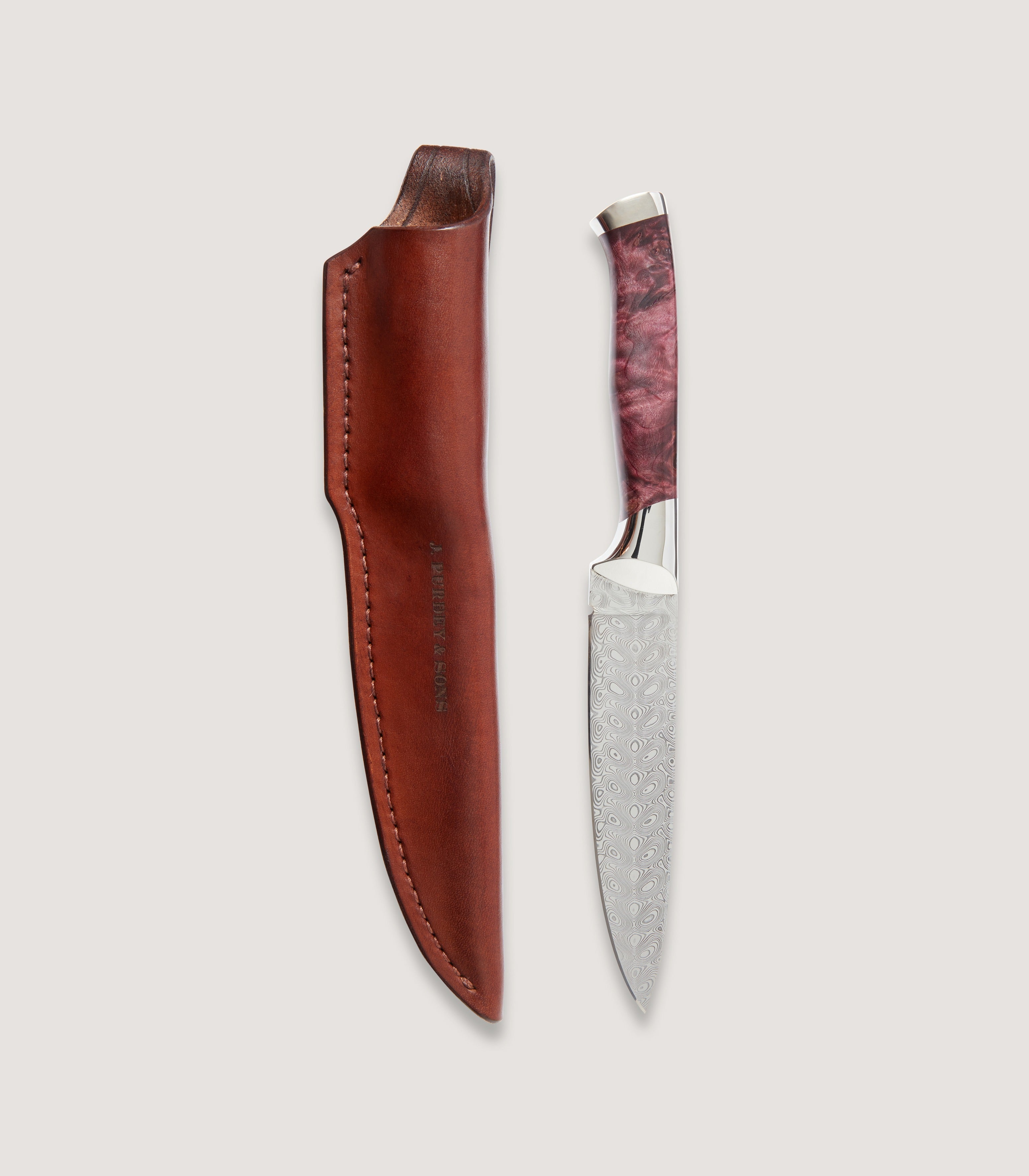 Damascus Through Tang Knife – Purdey