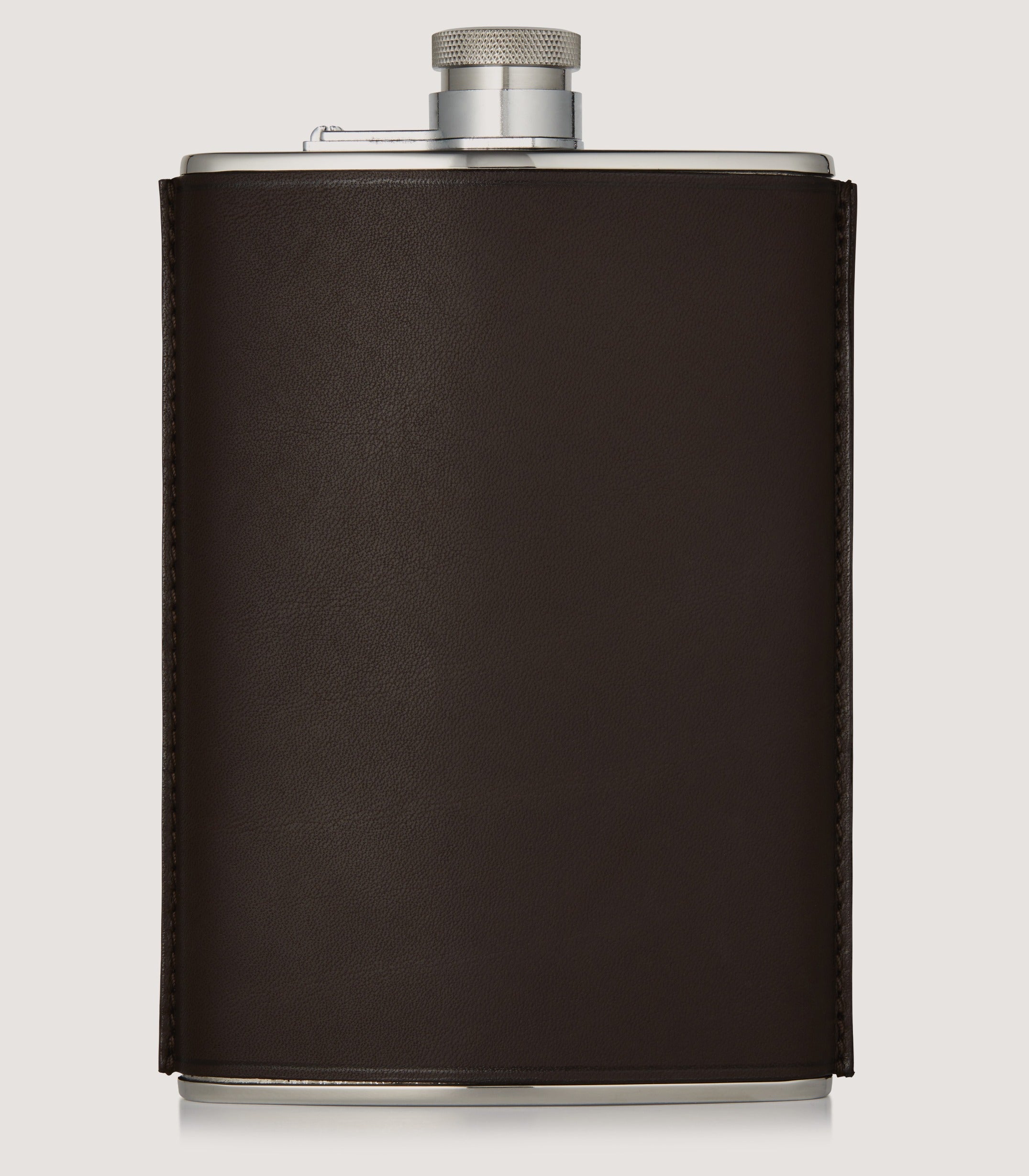 Purdey | Gifts | 8oz Leather Flask In Dark Brown
